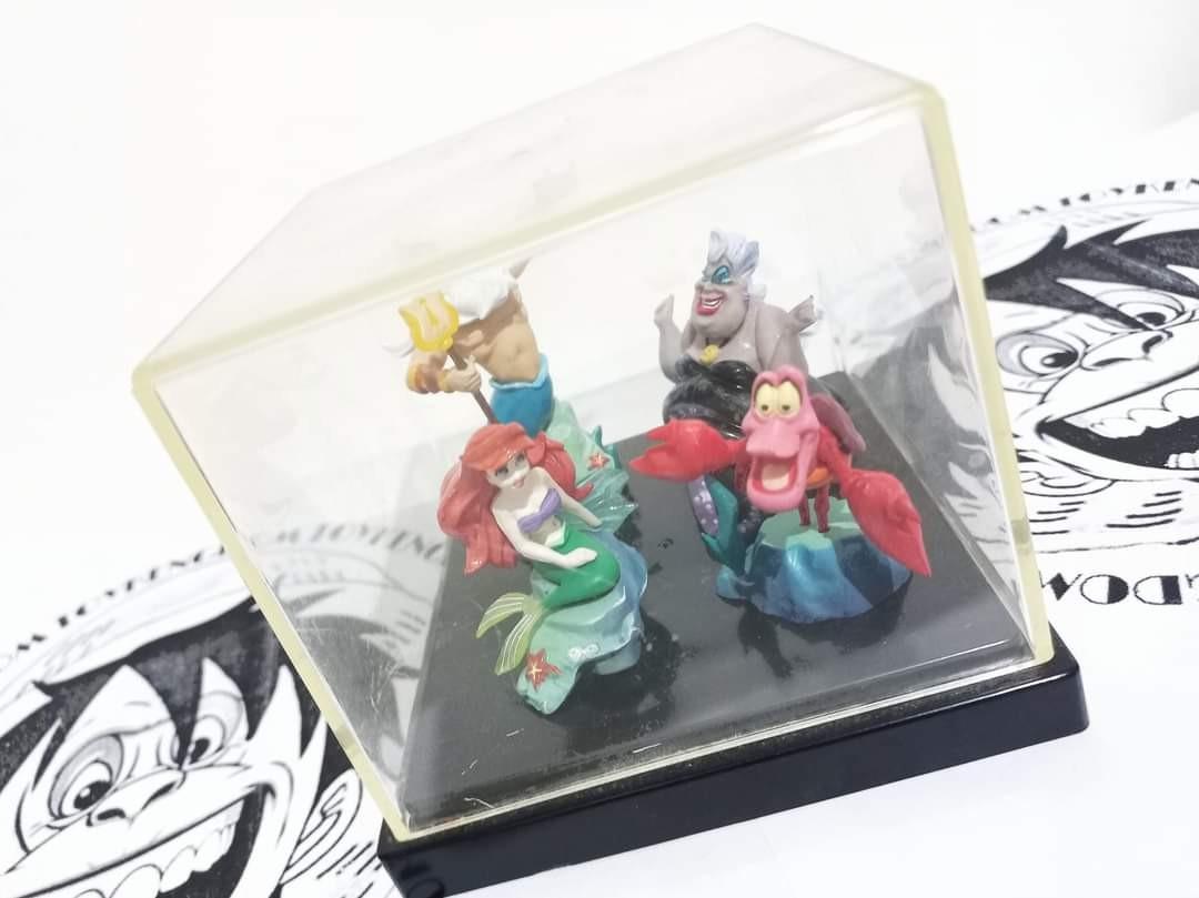 The Little Mermaid Mini Figures With Acrylic Case, Hobbies & Toys, Toys ...