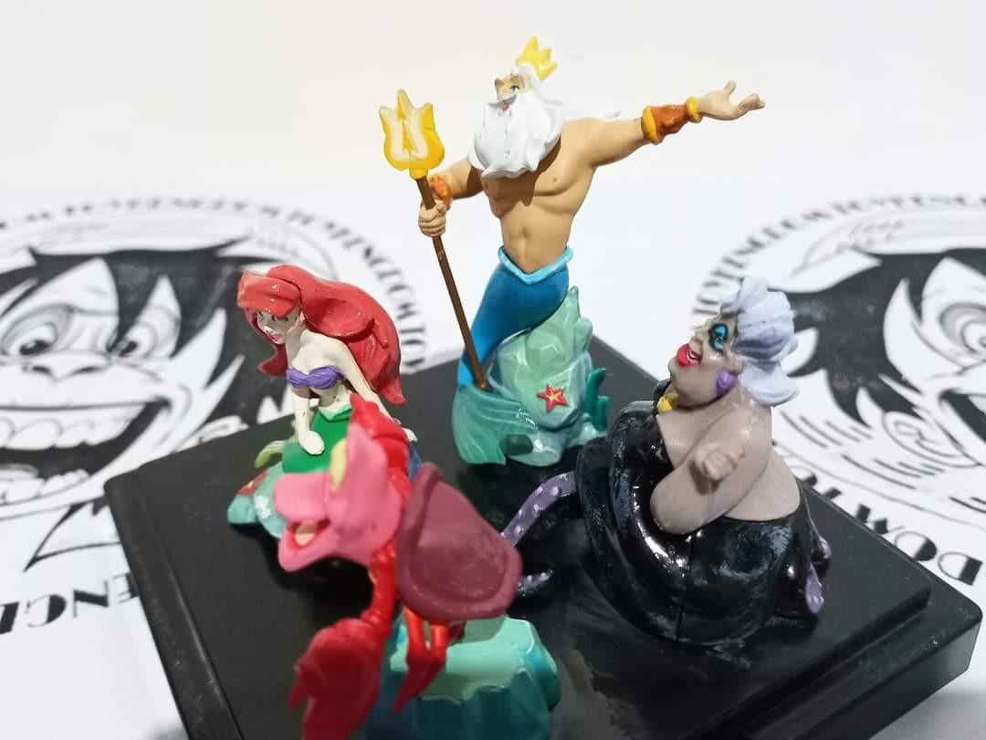 The Little Mermaid Mini Figures With Acrylic Case, Hobbies & Toys, Toys ...
