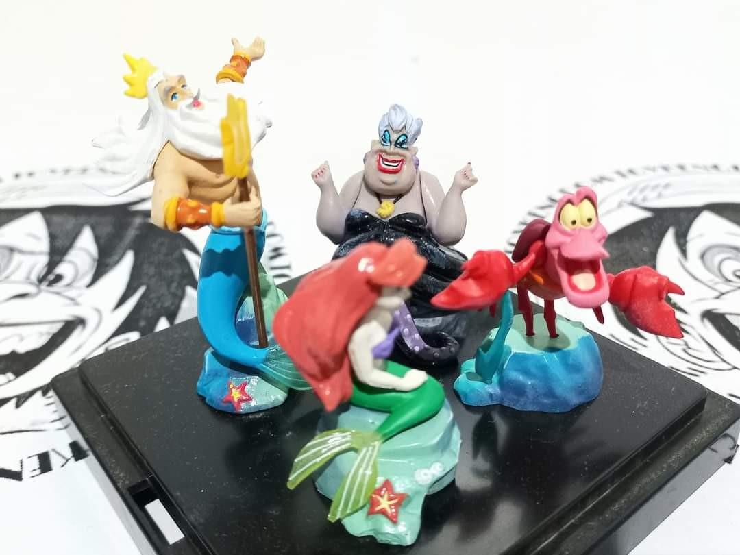 The Little Mermaid Mini Figures With Acrylic Case, Hobbies & Toys, Toys ...