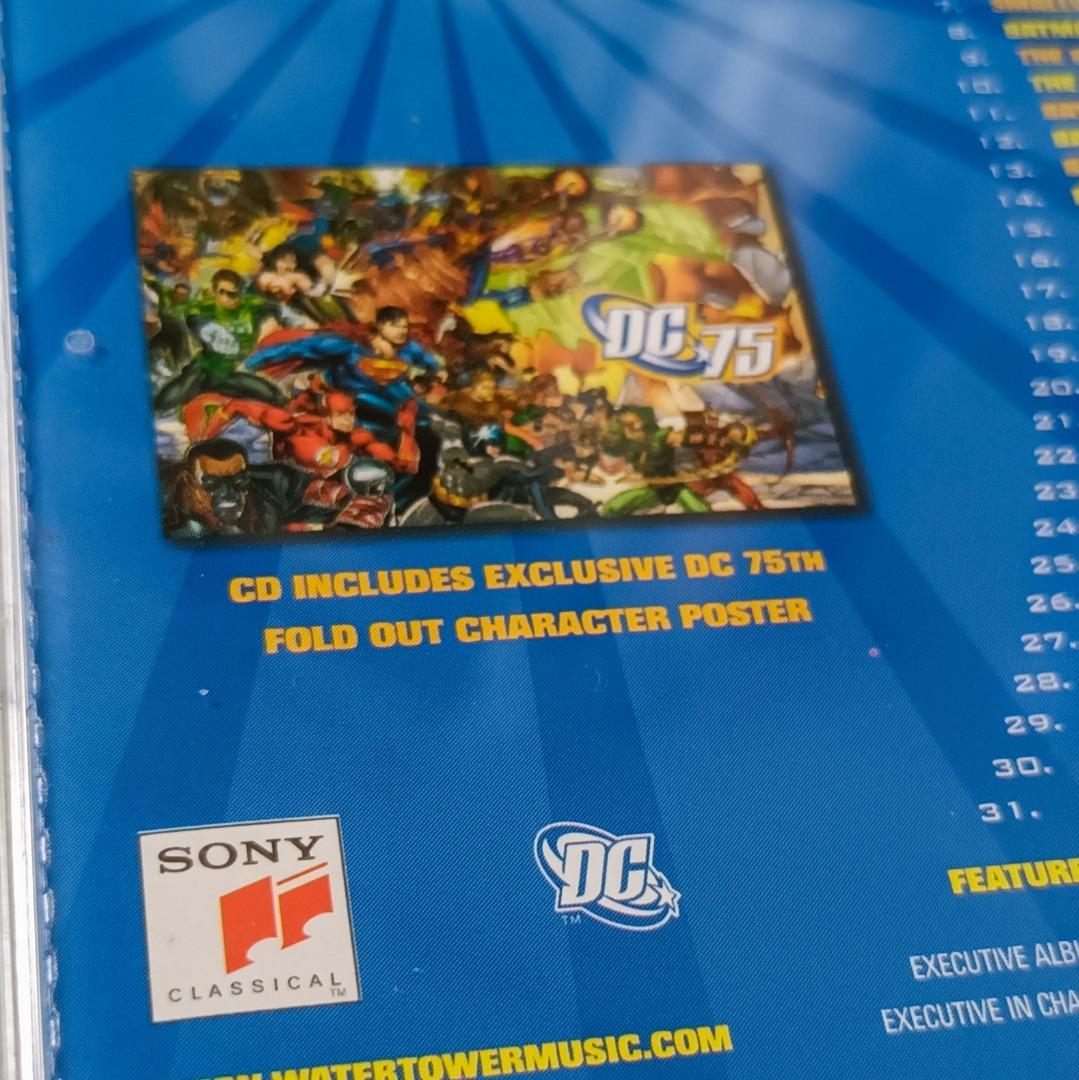 THE MUSIC OF DC COMICS: 75TH ANNIVERSARY COLLECTION CD with FOLD OUT ...