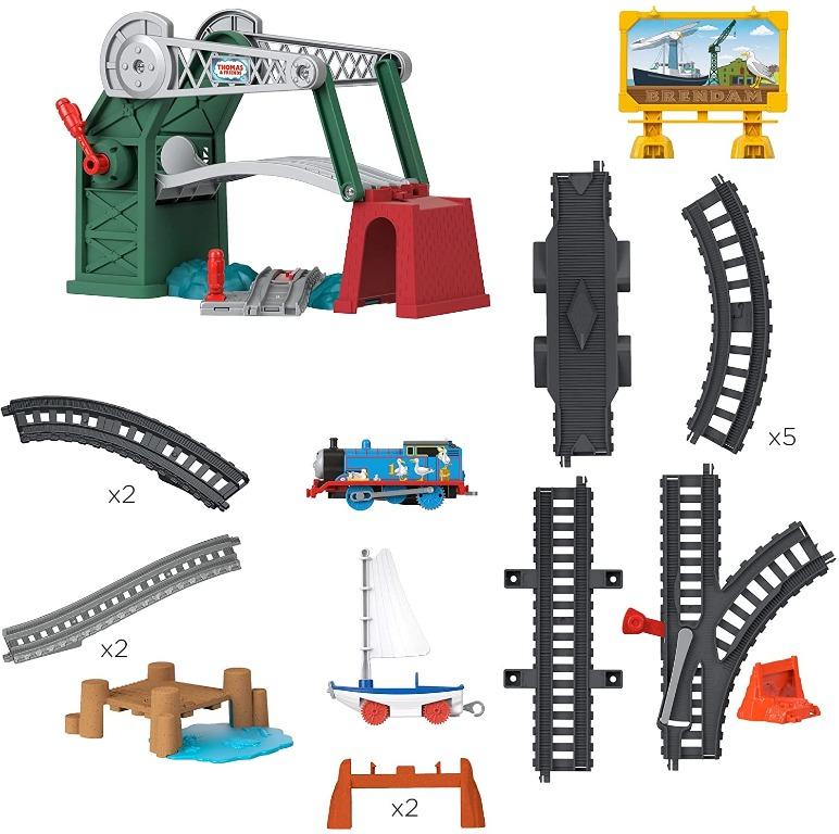 Thomas & Friends TrackMaster, Bridge Lift Thomas & Skiff Train Set with ...