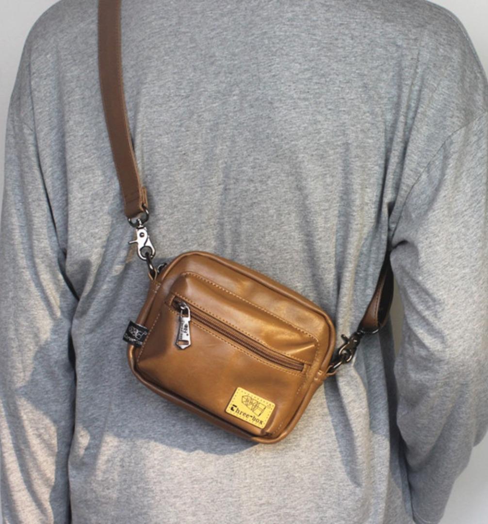 Three-Box Mini Hong Kong Style Bag (B018), Men's Fashion, Bags, Sling ...