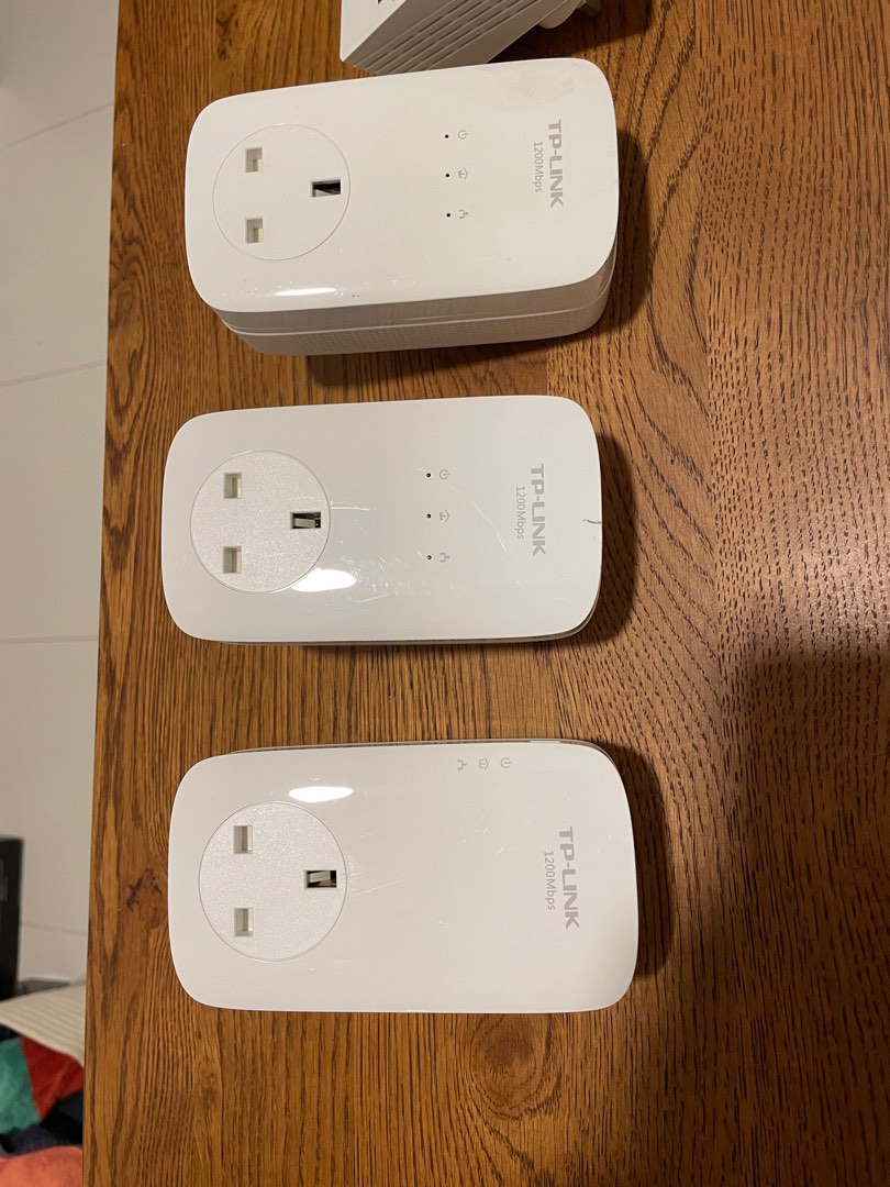 Tp Link 1200mbps Powerline Adapters X 3 Computers And Tech Parts And Accessories Networking On