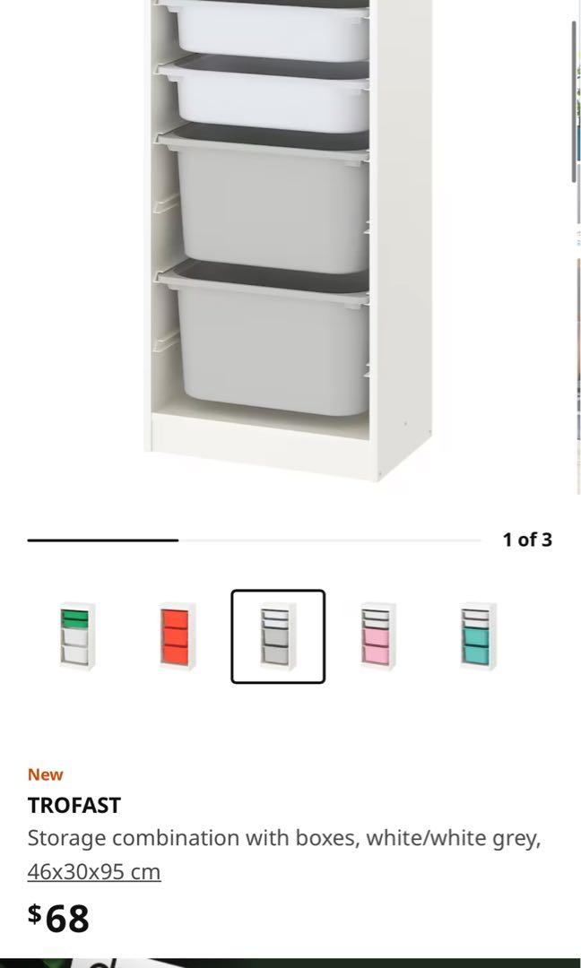 Trofast Shelving unit (Limited edition black colour), Furniture & Home ...