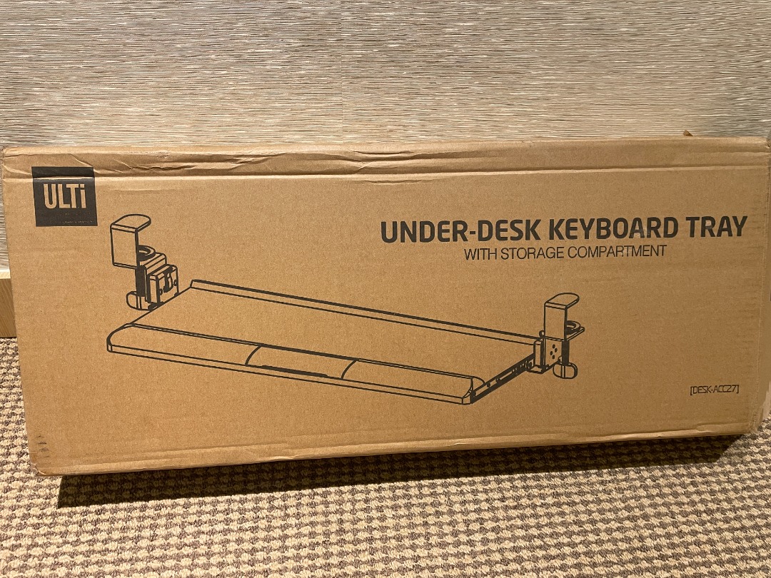 Ulti under-desk keyboard tray, with storage compartment, BNIB ...