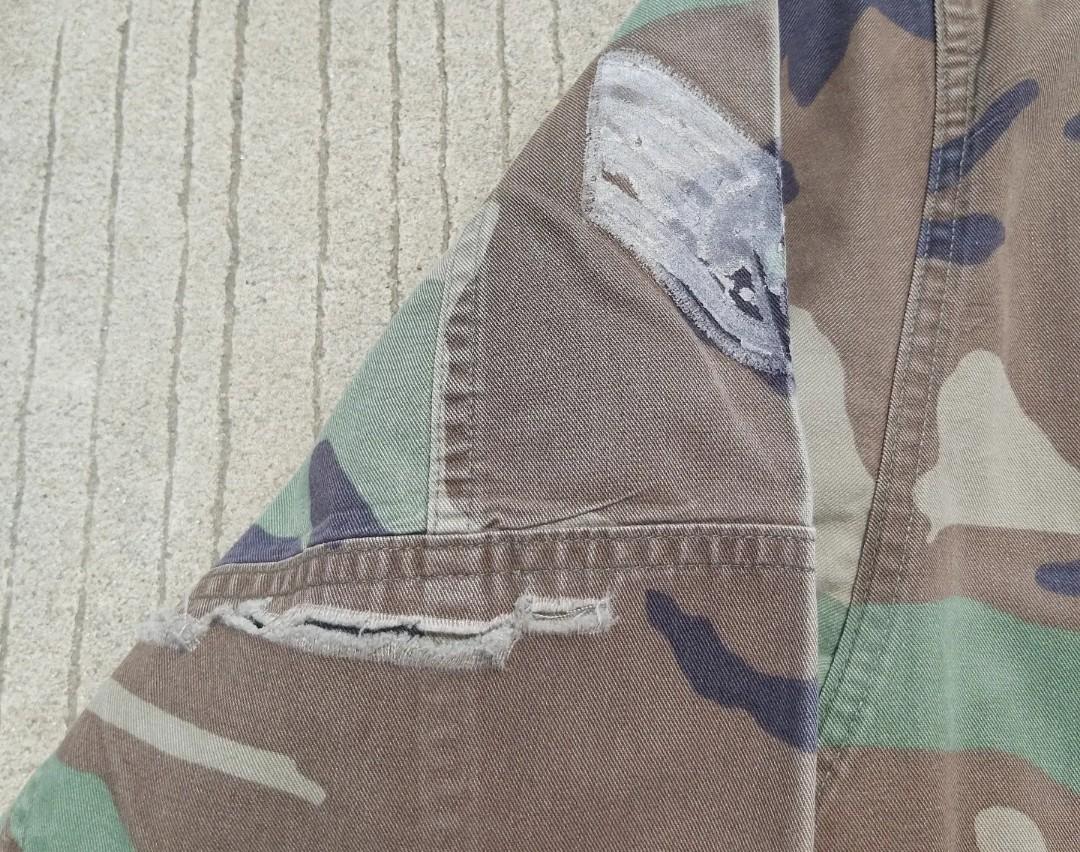 US Army BDU camouflage pattern combat coat, type 1, Fesyen Pria ...