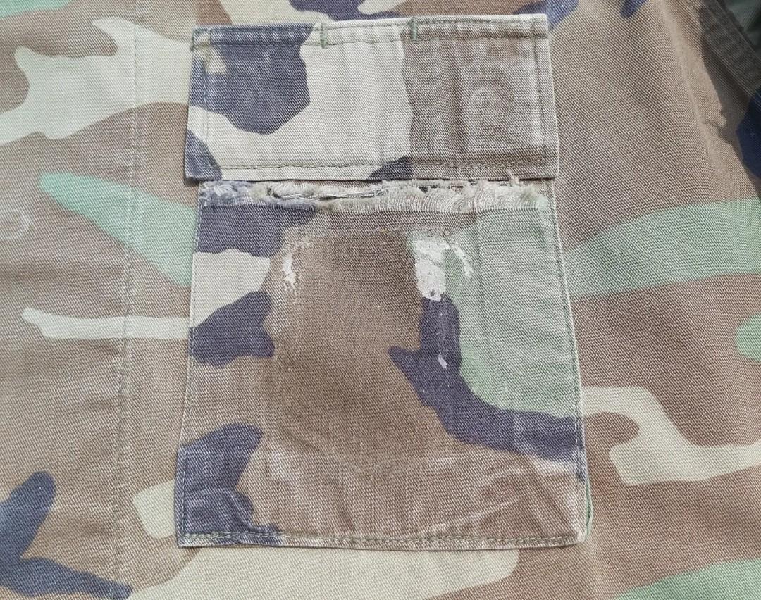 US Army BDU camouflage pattern combat coat, type 1, Fesyen Pria ...