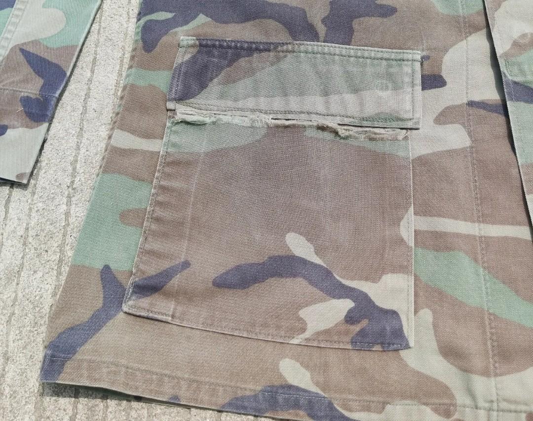 US Army BDU camouflage pattern combat coat, type 1, Fesyen Pria ...