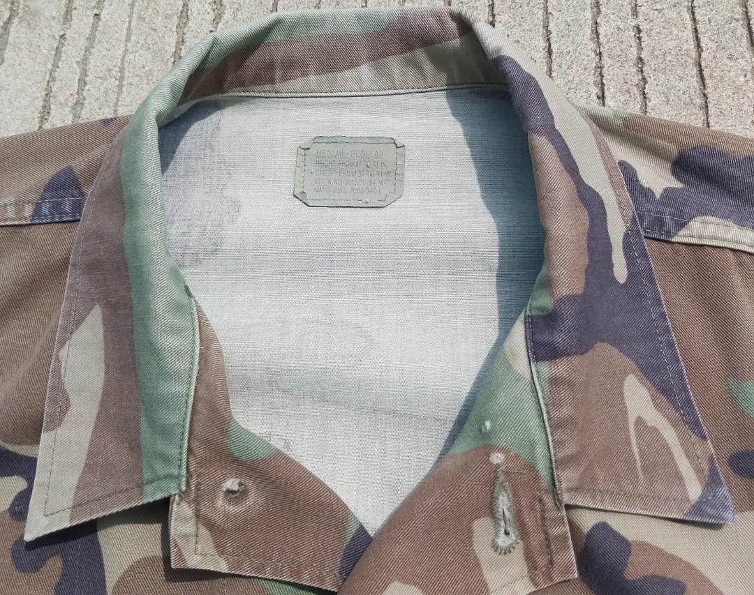 US Army BDU camouflage pattern combat coat, type 1, Fesyen Pria ...