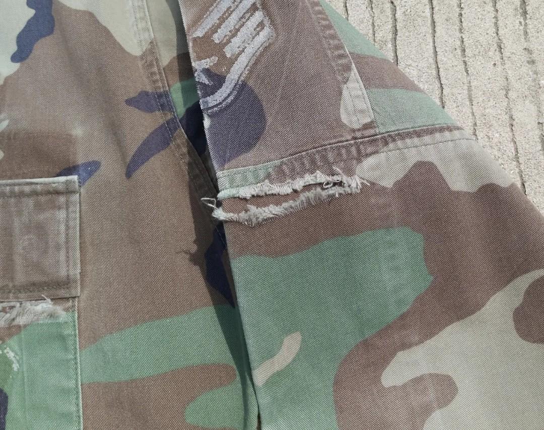 US Army BDU camouflage pattern combat coat, type 1, Fesyen Pria ...