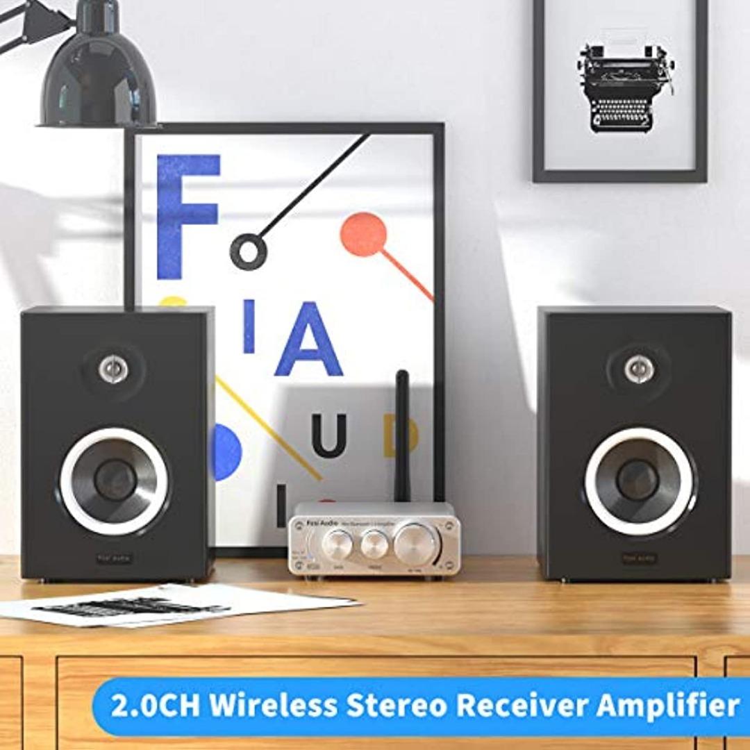Fosi Audio BT10A-S Bluetooth 5.0 Stereo Audio Receiver Amplifier 100W ...