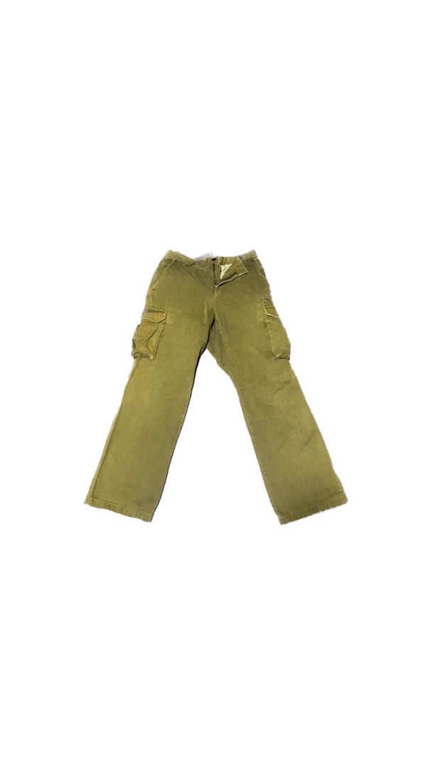 Vintage Moss Green Cargo Pant, Men's Fashion, Bottoms, Jeans on Carousell