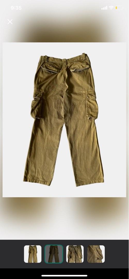 Vintage Moss Green Cargo Pant, Men's Fashion, Bottoms, Jeans on Carousell