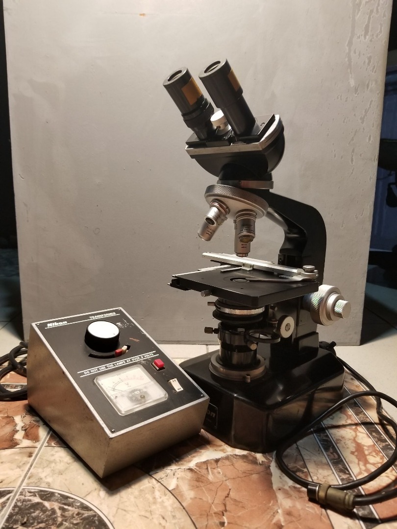 Vintage Nikon microscope 'S' S-Kl stand with original Nippon Kogaku ...