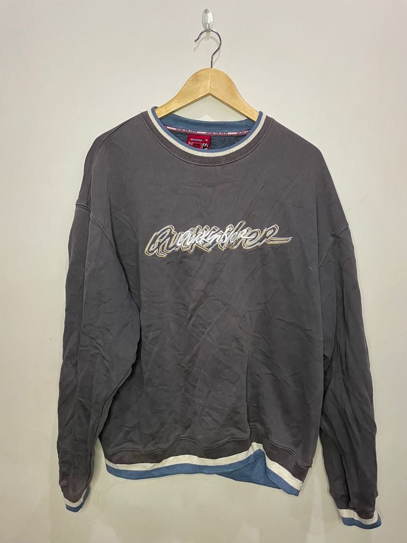 VINTAGE QUICKSILVER CREWNECK, Men's Fashion, Coats, Jackets and ...