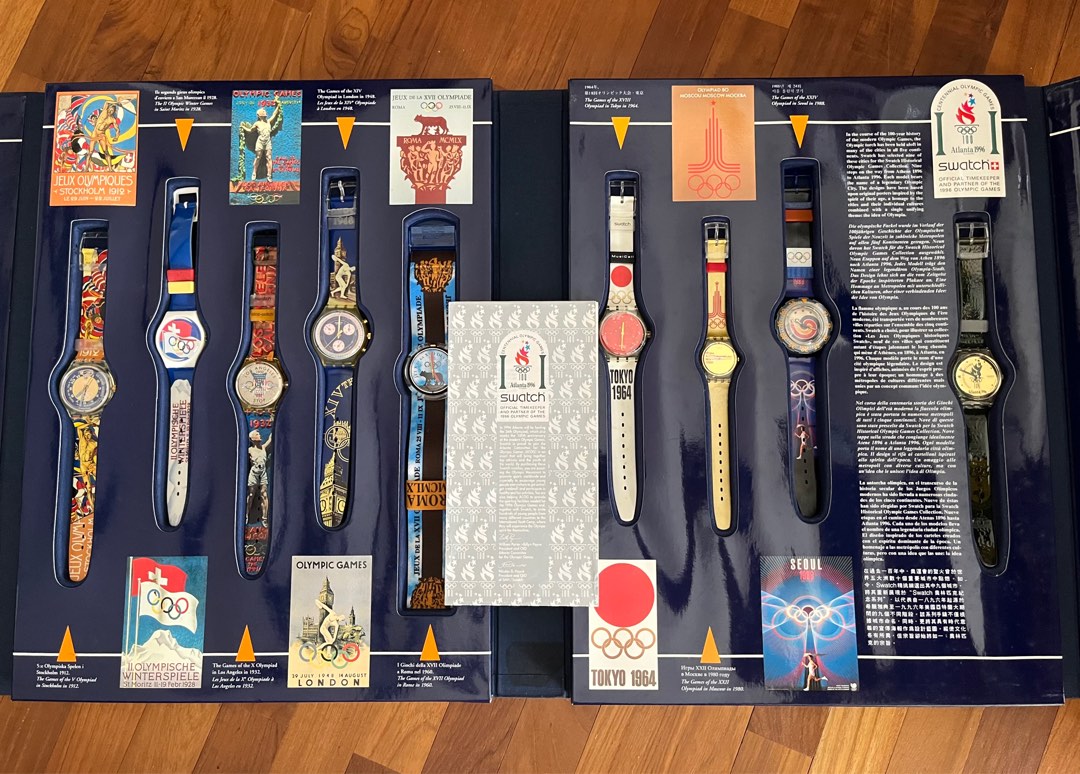 Vintage Swatch Olympic collection - Atlanta 1996 box set, Hobbies ...