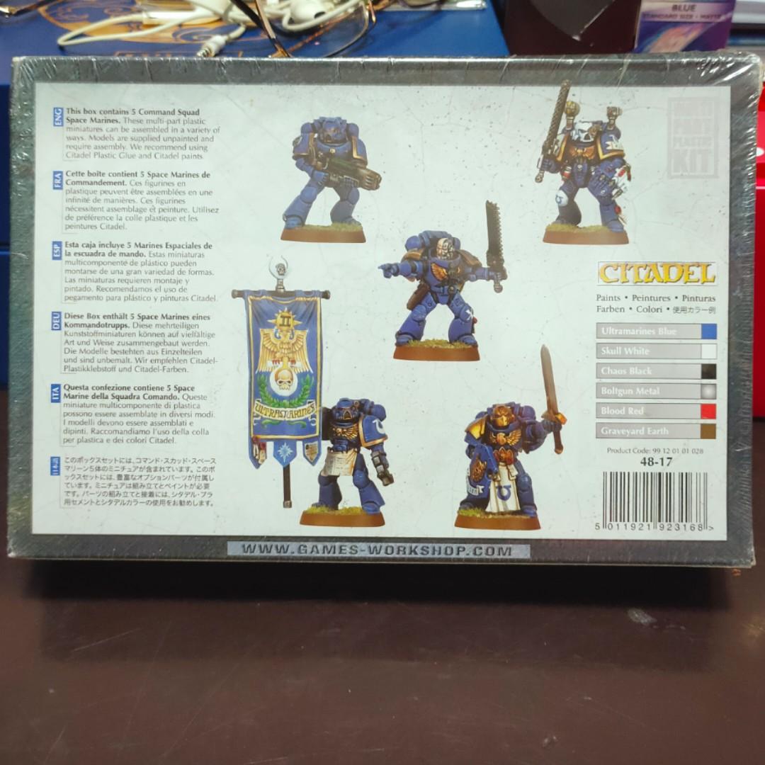 Warhammer 40K Space Marine Command Squad NEW, Hobbies & Toys, Toys ...