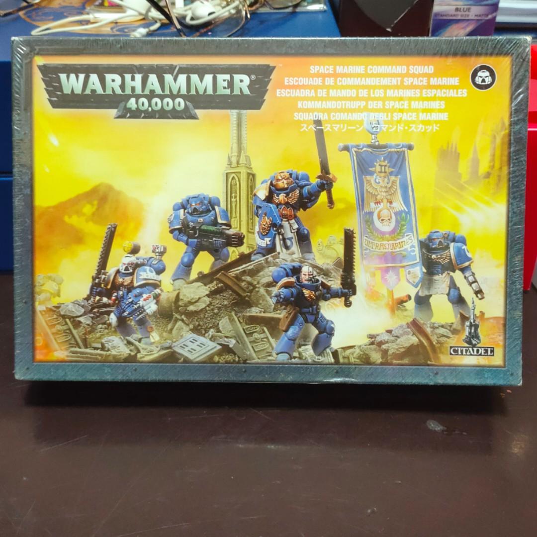 Warhammer 40K Space Marine Command Squad NEW, Hobbies & Toys, Toys ...