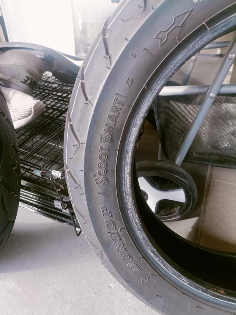 Xmax 300 dunlop tyre, Motorcycles, Motorcycle Accessories on Carousell