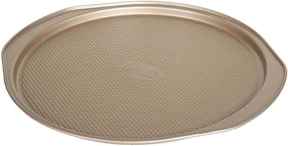 14 INCH GLAD Pizza Pan Large for Oven Non Stick Surface Bakeware Round ...