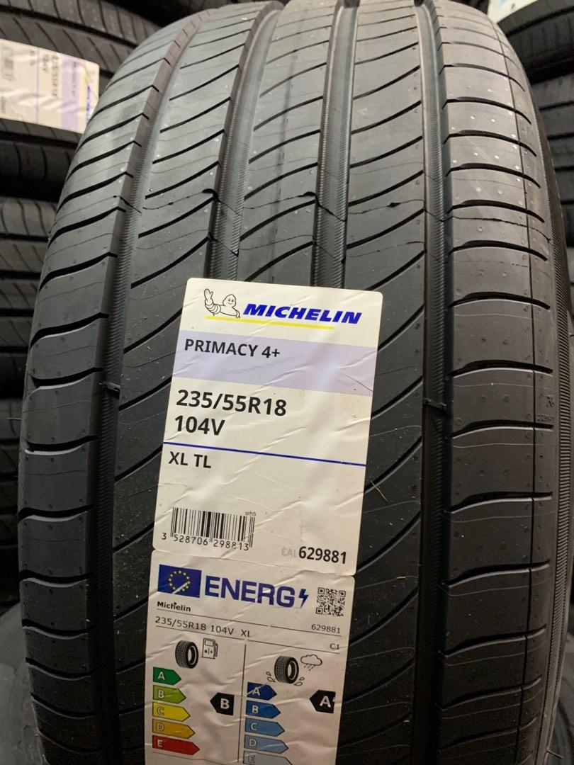 225/55/18 Michelin Primacy 4+ YR2023, Car Accessories, Tyres & Rims on Carousell