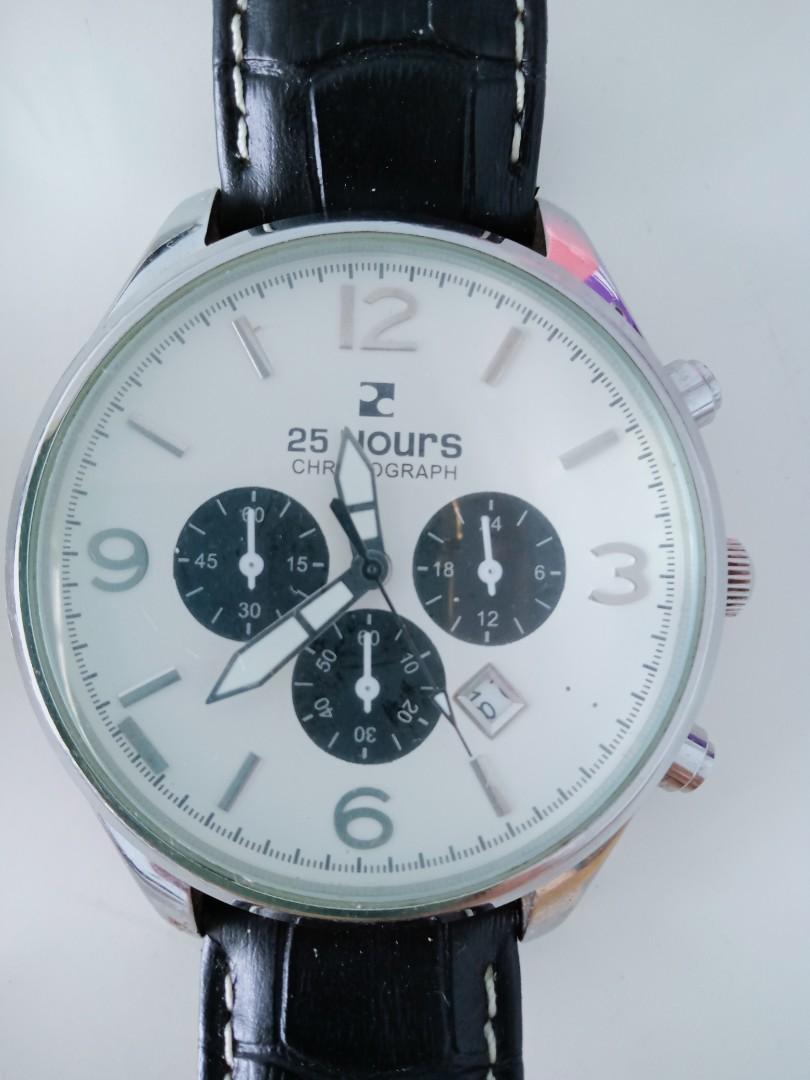 25 hours Chronograph watch, Luxury, Watches on Carousell