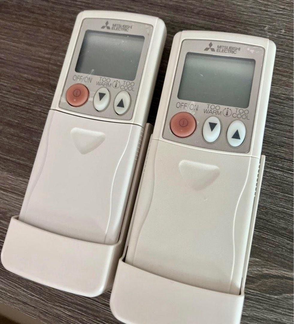 ORIGINAL Mitsubishi Aircon Remote Control with brackets, TV & Home Appliances, Air Conditioners ...