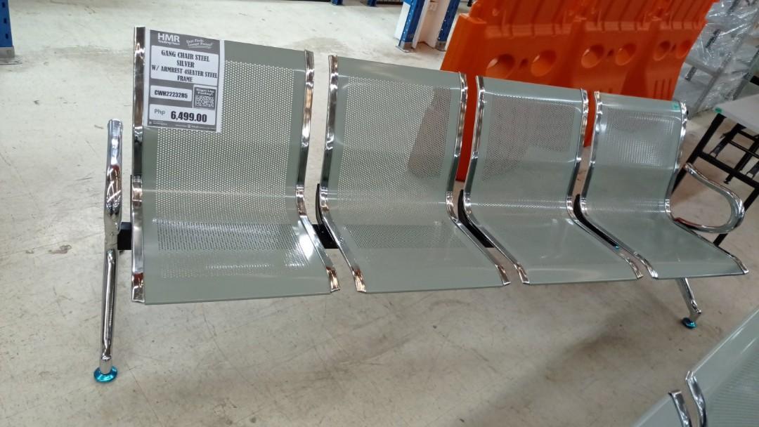 4 Seater Gang Chair, Furniture & Home Living, Office Furniture ...