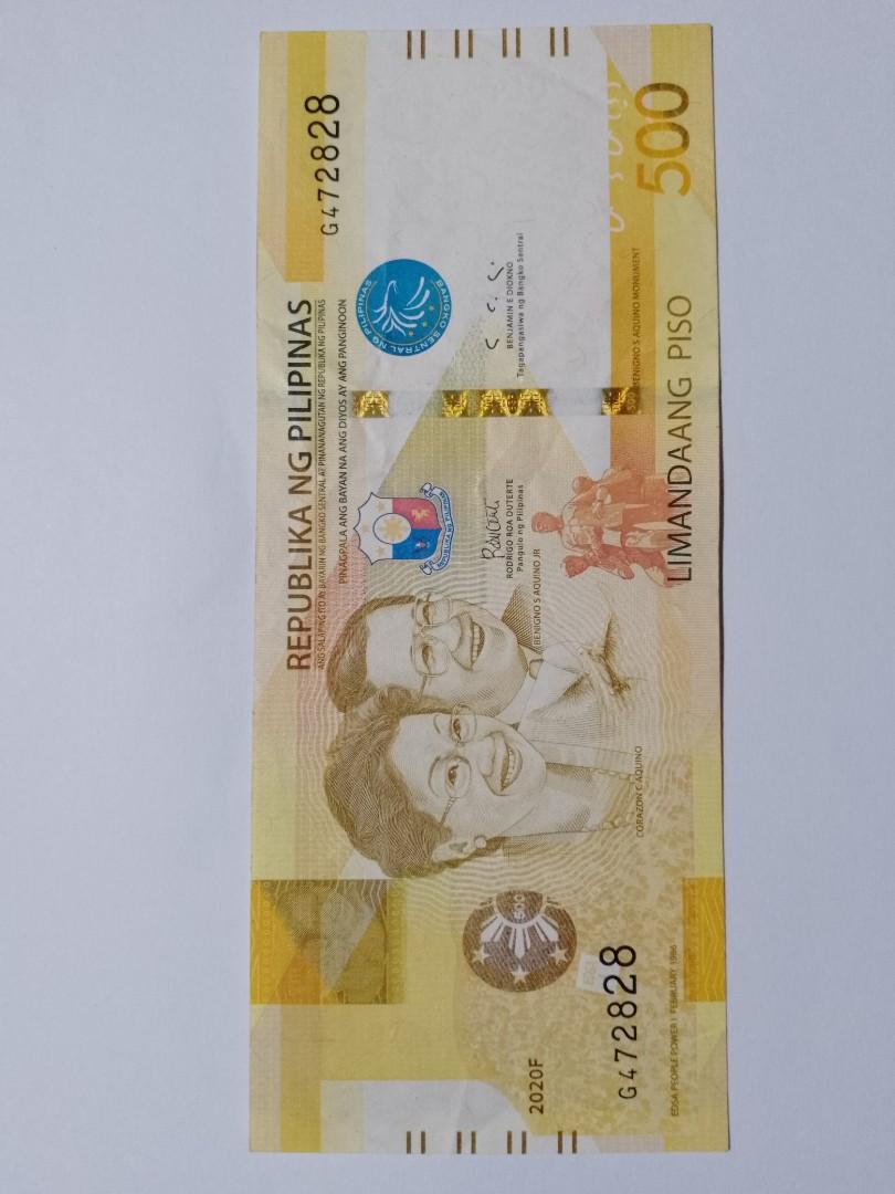 500 peso error note, Hobbies & Toys, Memorabilia & Collectibles ...