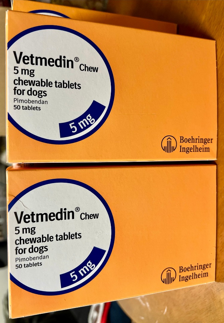 50粒 Vetmedin 5mg chewable tablets for dogs (unopened), 寵物用品, 寵物家品及其他 ...