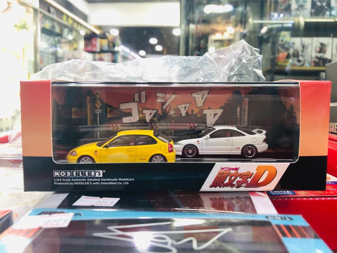 現貨 MODELER'S 1/64 Initial D Set Vol.9 二宮大輝 Civic (EK9) & 酒井Smiley Sakai ...