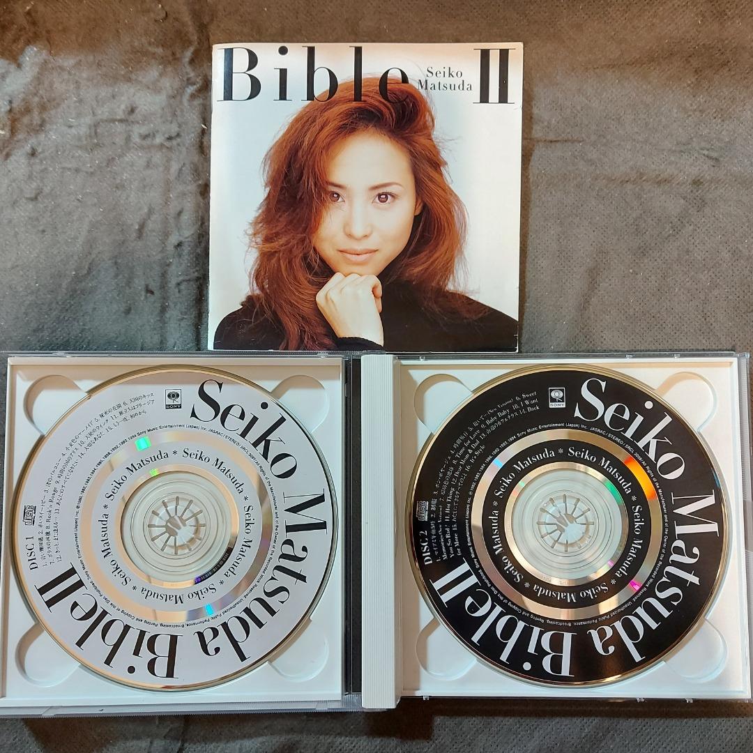 松田聖子 seiko matsuda - BibLe II 厚盒精選 CD2枚組 (94年 日本版, 4200yen) 林憶蓮 sandy - 搖擺口紅, 愛情 i Don't Know ...
