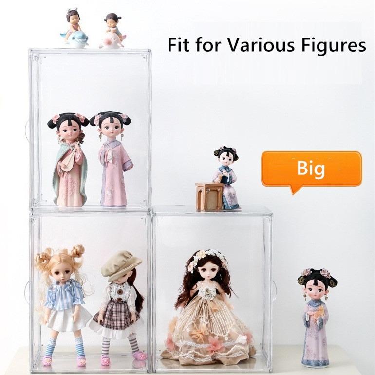 Acrylic Fully Transparent Display Case Blind Box Figurine Storage Rack ...