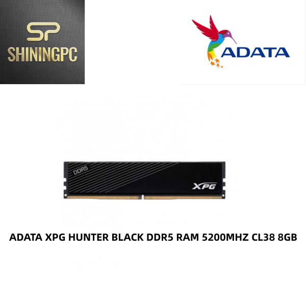Adata XPG Hunter Black DDR5 Ram 5200Mhz CL38 8GB Stick, Computers ...