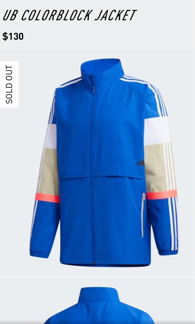 adidas UB colorblock jacket oversized sweater zip bomber, Men's Fashion ...
