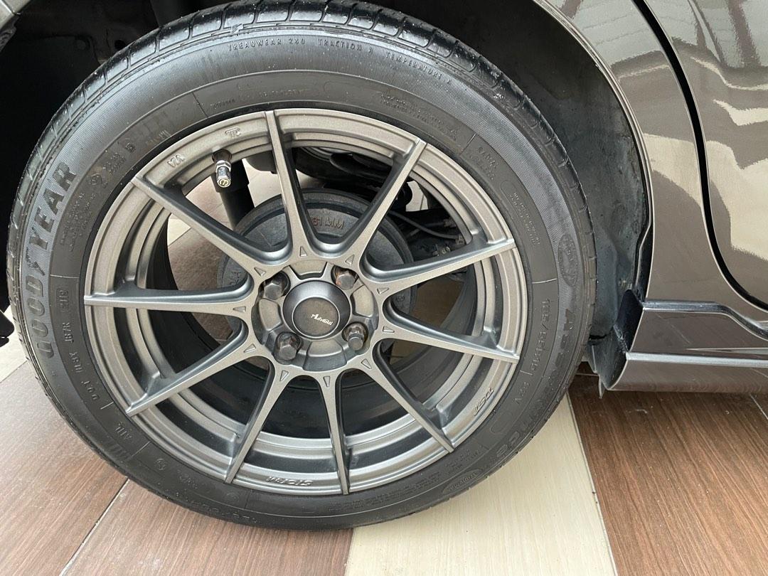 Advanti lightweight Rims with tire for MYVI g3, Auto Accessories on ...