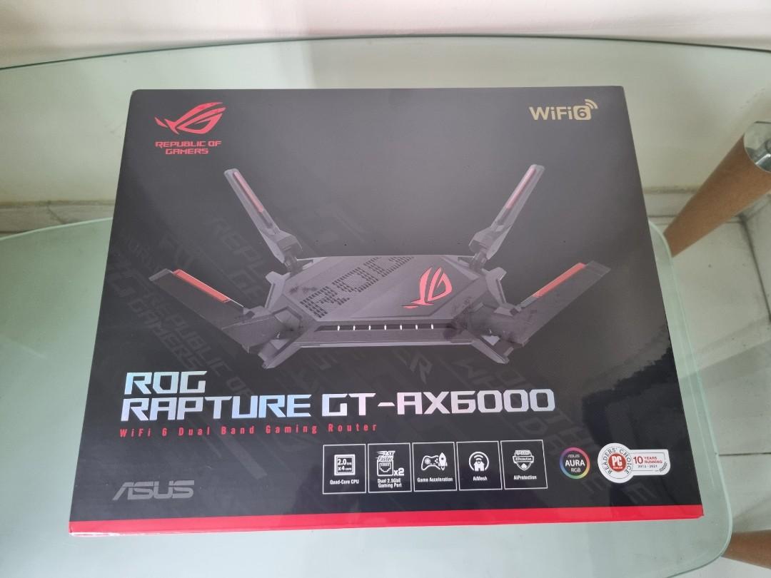 Asus ROG Rapture GT-AX6000 Router, Computers & Tech, Parts ...