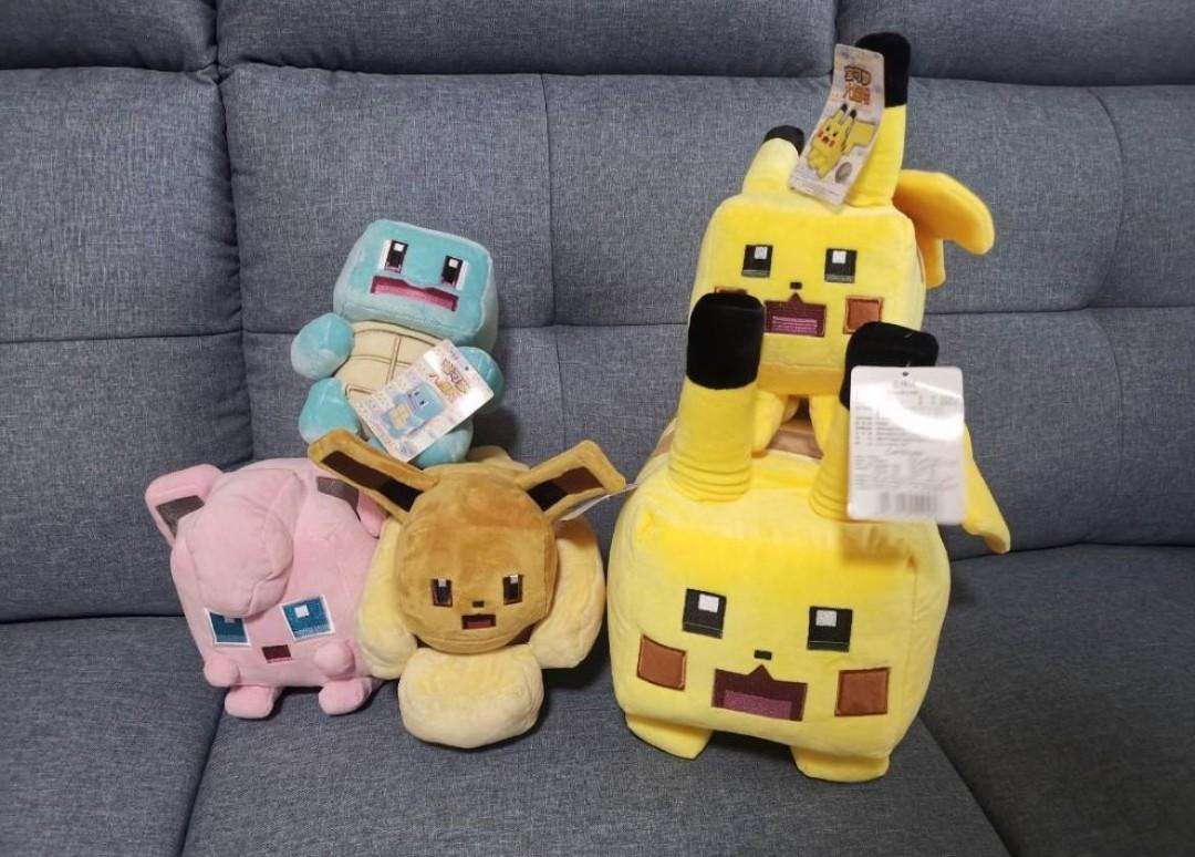Authentic Pokemon Minecraft Soft toy plush plushie Jigglypuff eevee ...