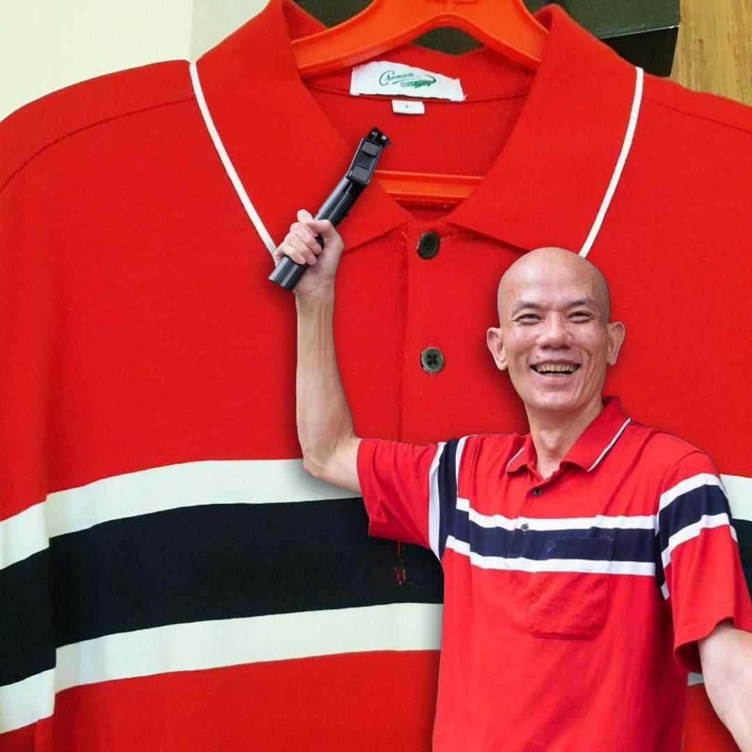 Authentic 'Uncle Raymond' Crocodile Polo Shirt [Size L], Men's Fashion ...