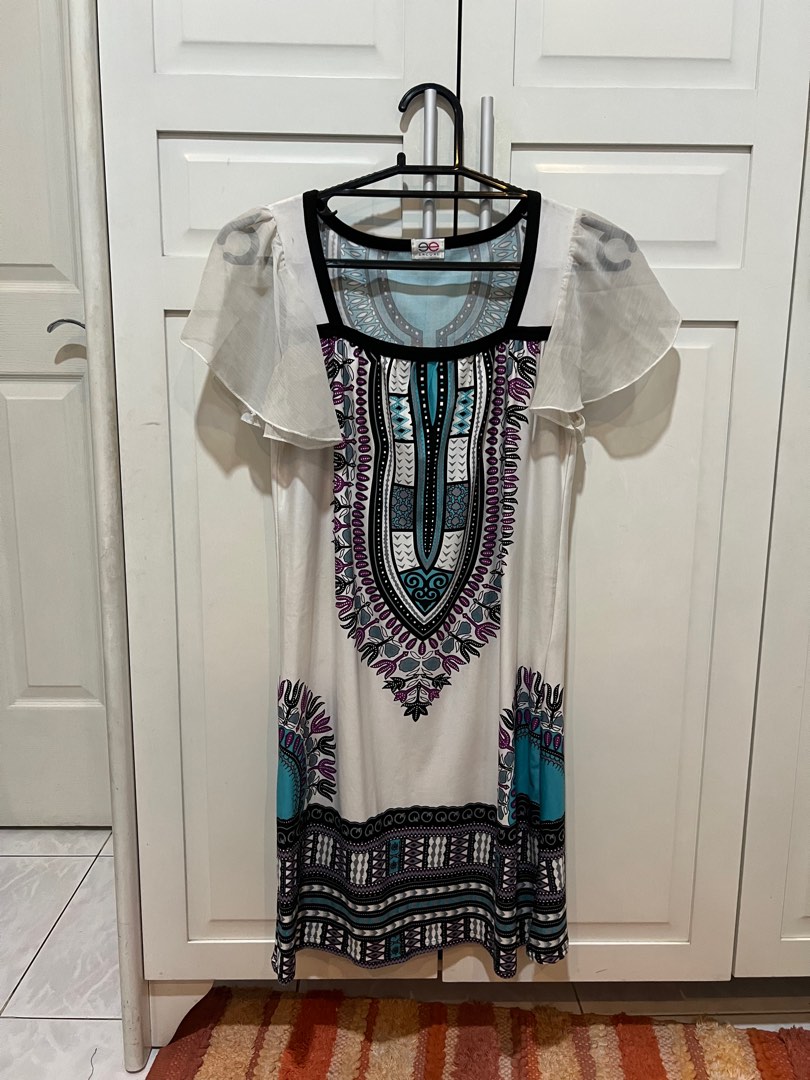 Aztec A-Line Dress, Women's Fashion, Dresses & Sets, Dresses on Carousell
