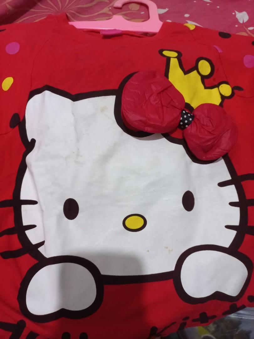 Baju anak hello kitty, Fesyen Wanita, Pakaian Wanita, Atasan di Carousell