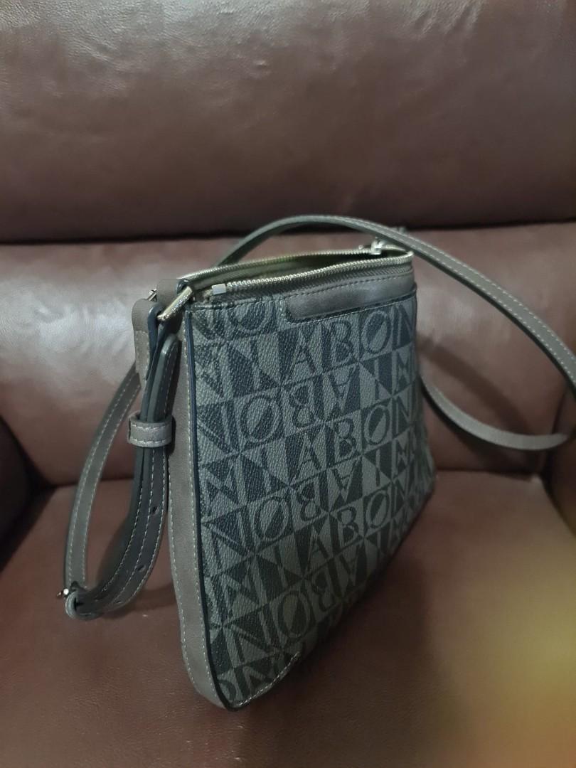 Bonia Monogram Sling / Crossbody Bag (Authentic), Luxury, Bags ...