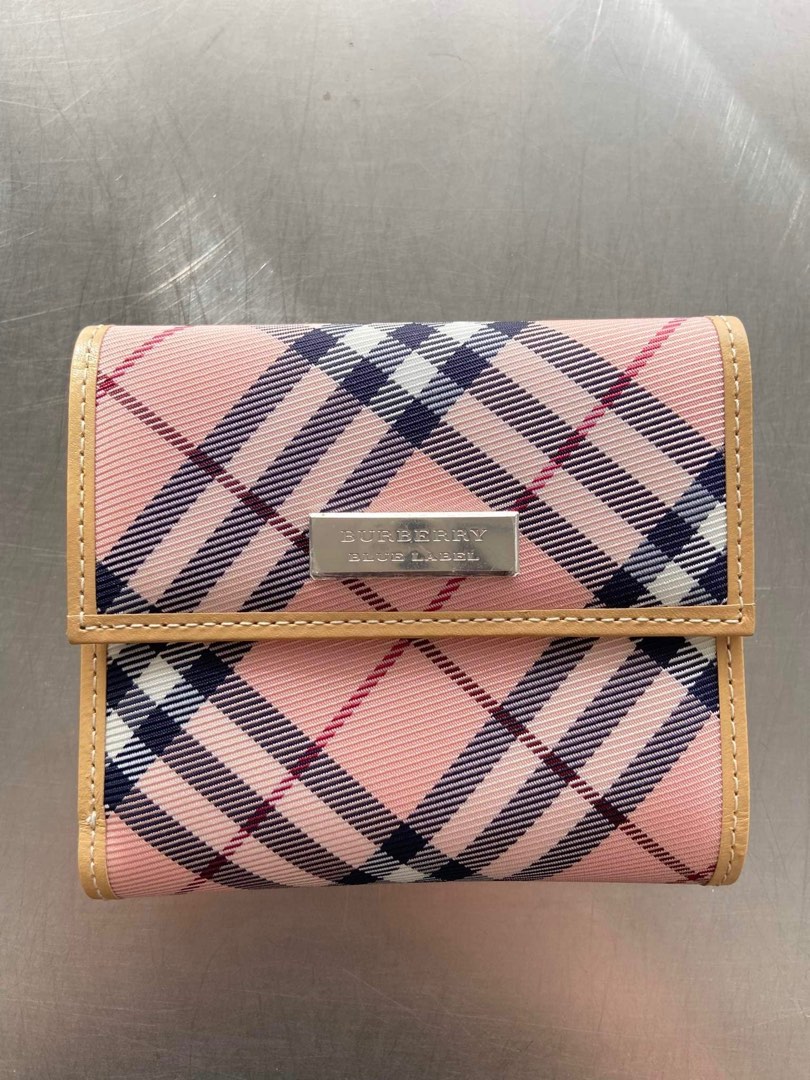 Burberry Blue label trifold wallet, Women's Fashion, Bags & Wallets ...