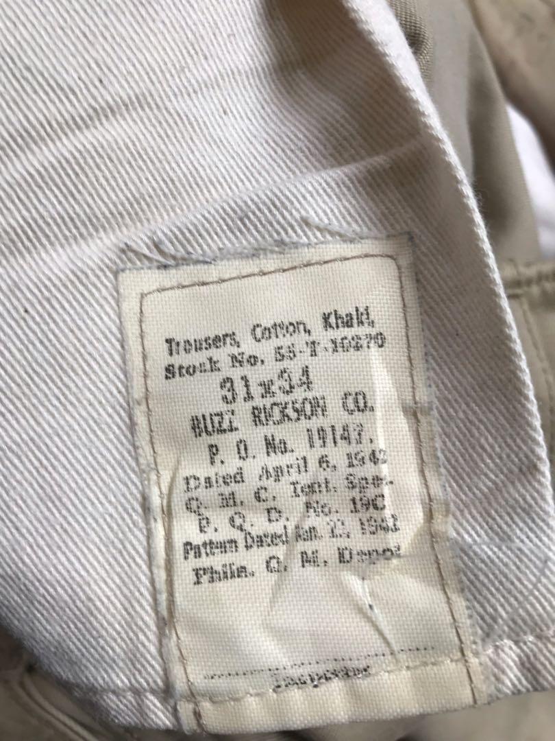 Buzz rickson chinos, Men's Fashion, Bottoms, Chinos on Carousell