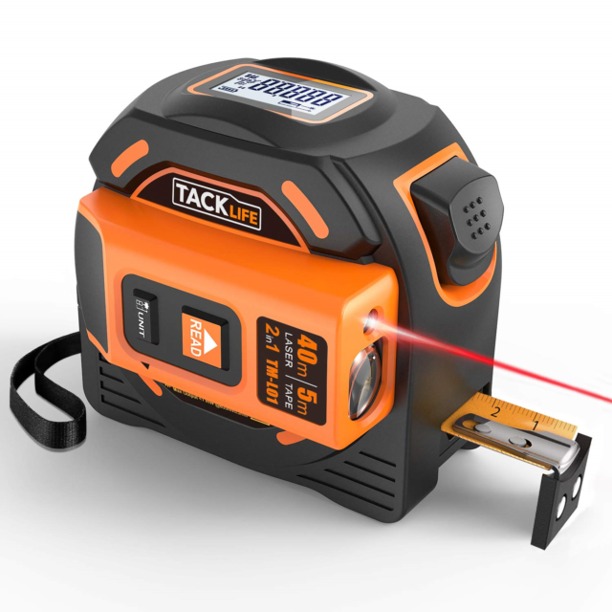[C4382] TACKLIFE 2 in 1 Laser tape measure (metric and imperial ...