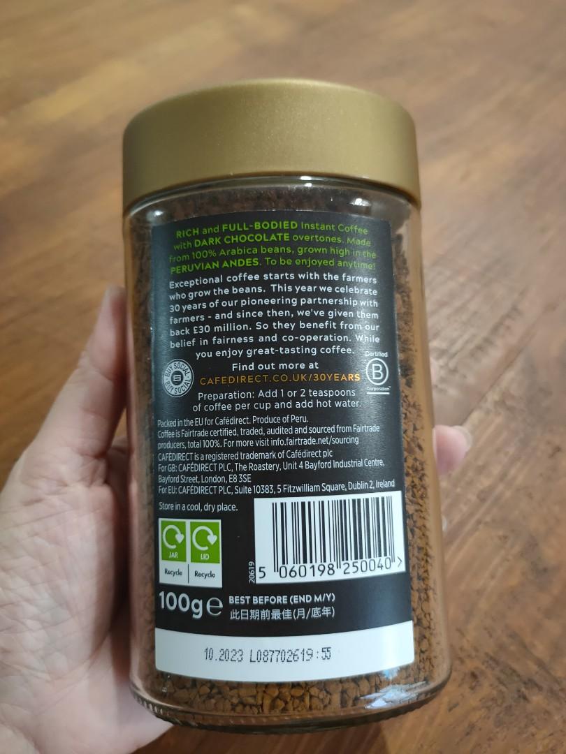 CafeDirect Machu Picchu Single origin pure Arabica instant coffee, Food ...