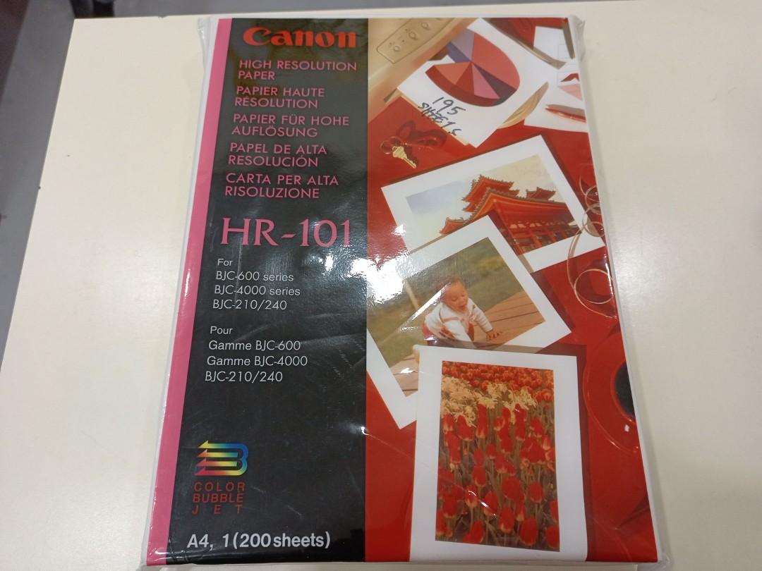 CANON High Resolution Paper HR-101 A4 Size, Hobbies & Toys, Stationery ...