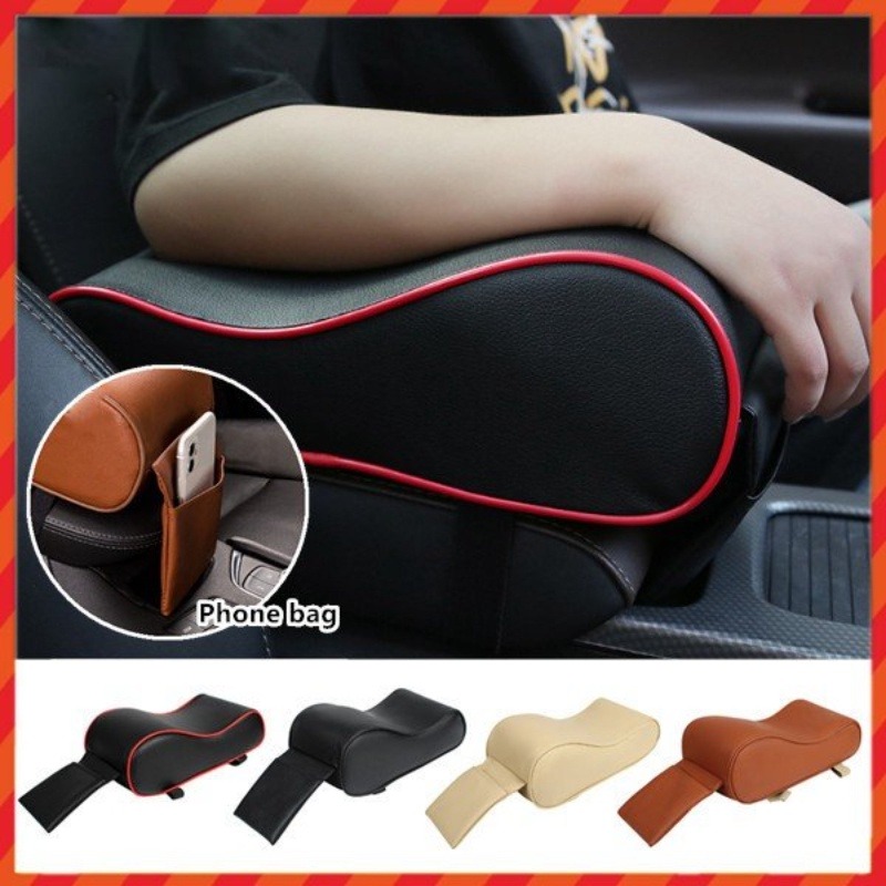 Car Arm Rest Extend Faux Leather Memory Cushion Foam Car Armrest Center ...
