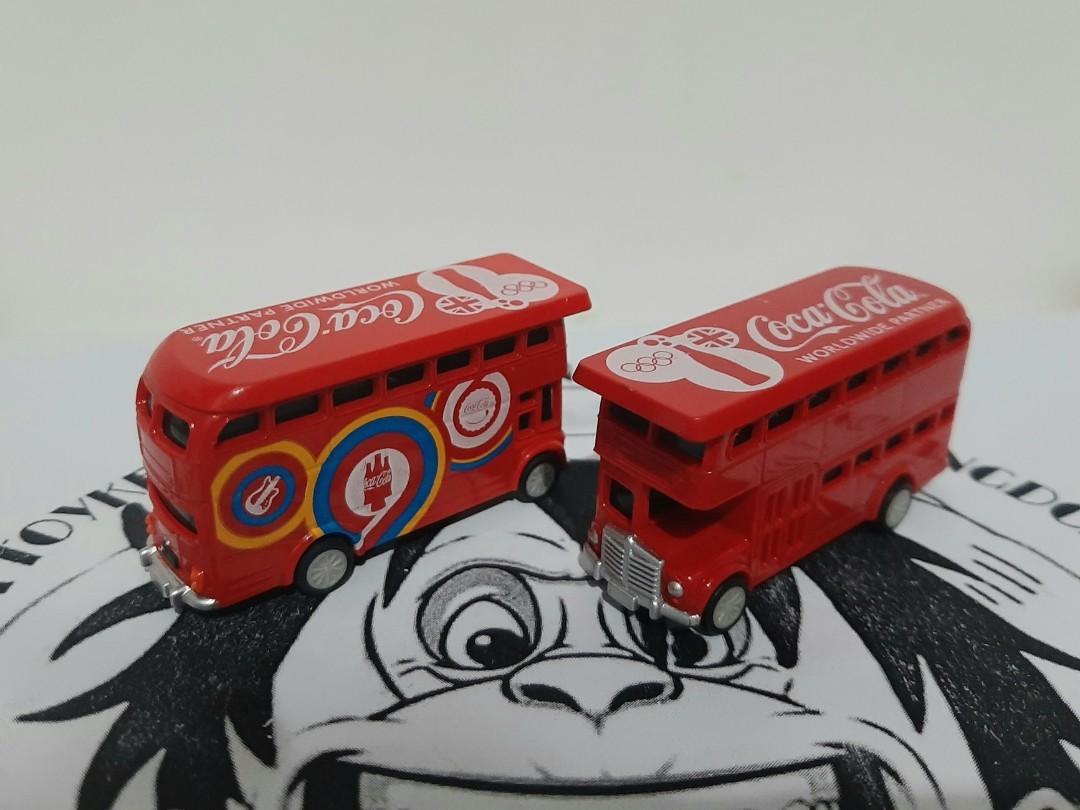 Coca-Cola / Coke Classic PVC Double Decker London Bus Toy Vehicles ...