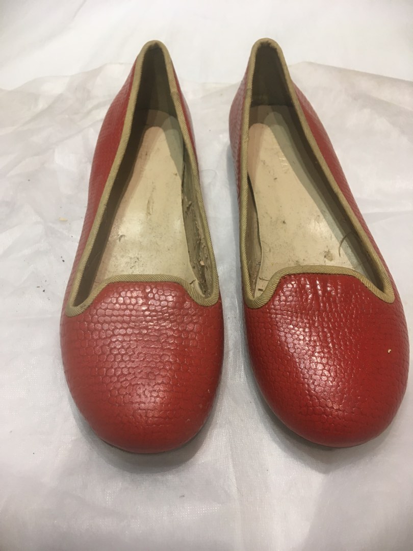 Cole Haan Red Flats, Women's Fashion, Footwear, Flats & Sandals on ...